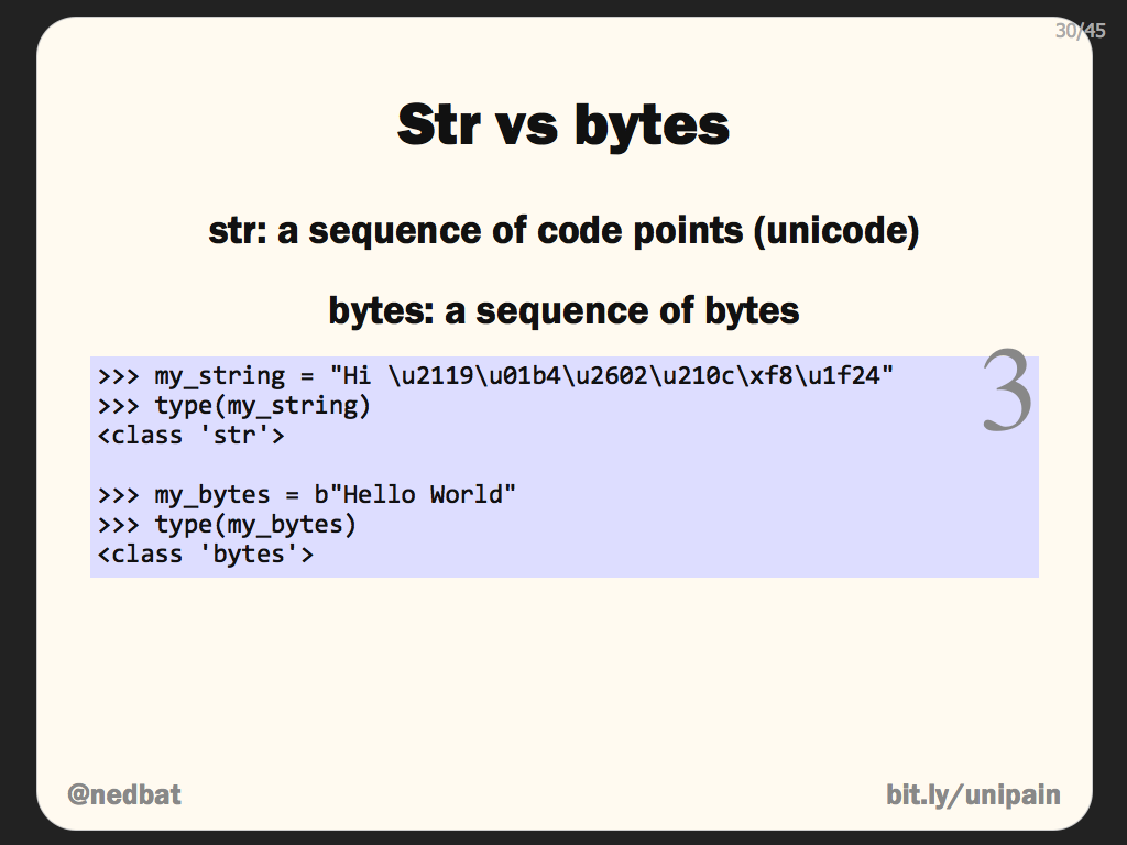 Pragmatic Unicode Ned Batchelder